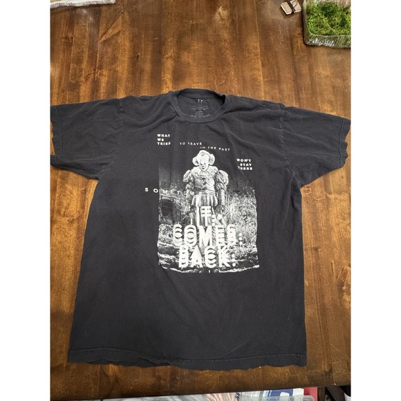 It’S | Shirts | Pennywise Mens Xl It Chapter 2 Black Graphic Horror ...